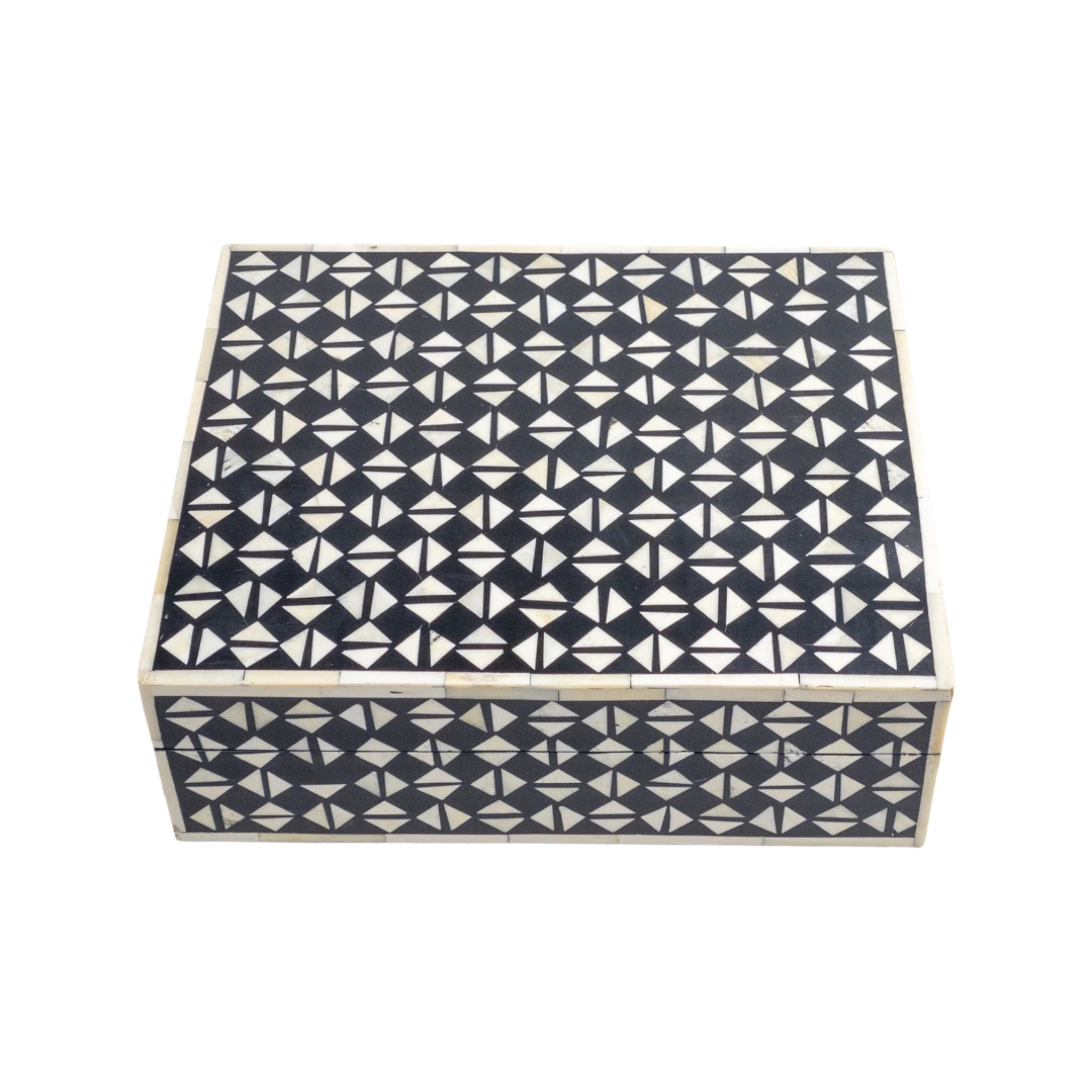 Bone Inlay Tribal Box big - Black | Mini Gift Boxes | DCOR
